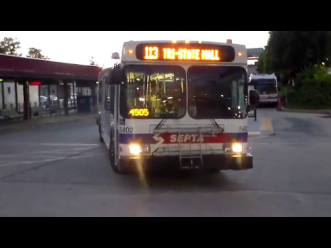 SEPTA BUS: NEW FLYER D40LF 5402 ON ROUTE: 113 PT2 - YouTube