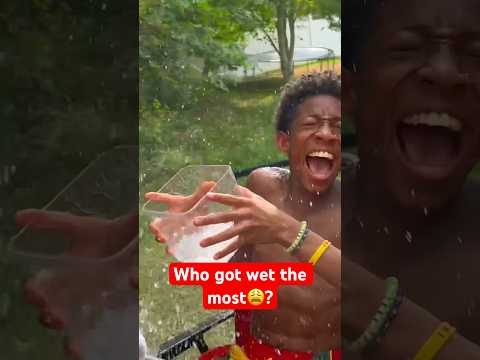 Water Bucket Challenge!! #shorts #waterbucketchallenge #kotacake #wet #summer