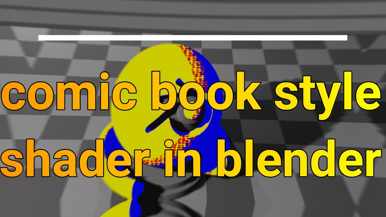 how to make a comic book shader in blender - YouTube