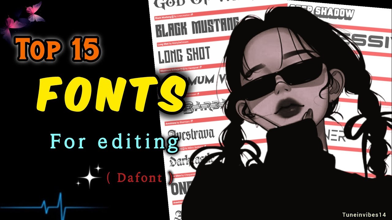 Top 15 Fonts For Video Editing | Trending Fonts For Editing | Popular ...