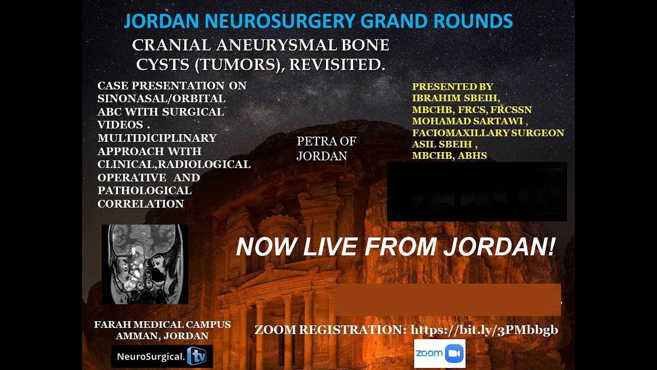 Grand Rounds with Ibrahim Sbeih, Jordanian Neurosurgeon October 4, 2023 ...