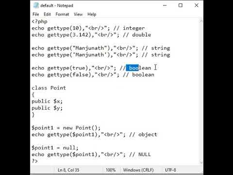 gettype function in PHP - PHP #shorts 13 🚀 - YouTube