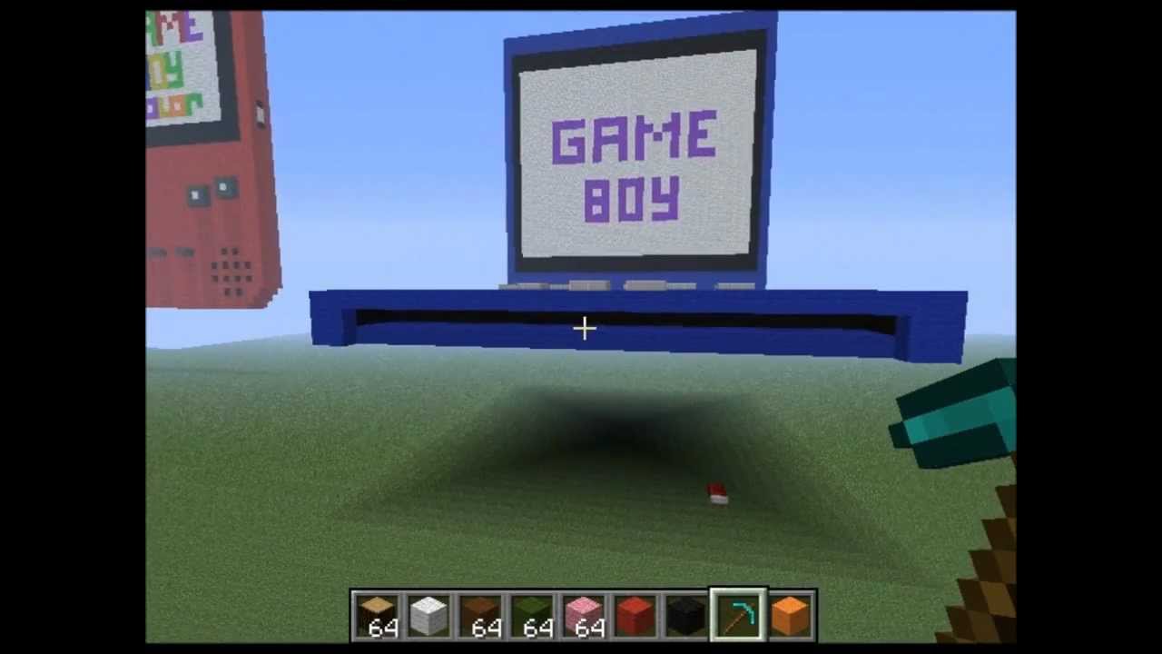 Minecraft Creations: Gameboys, Pigman, and Magma Cube Statue - YouTube