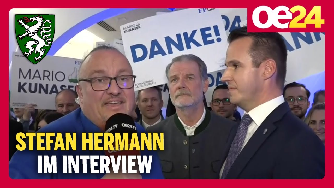 Klubobmann Stefan Hermann | Erdrutschsieg der FPÖ in der Steiermark - YouTube