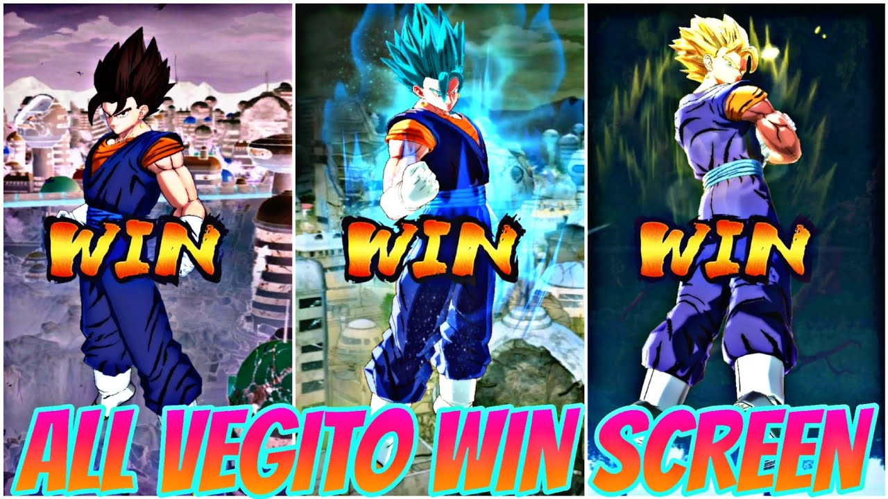 VEGITO ALL WIN SCREEN 🔥!!! IN DRAGON BALL LEGENDS - YouTube