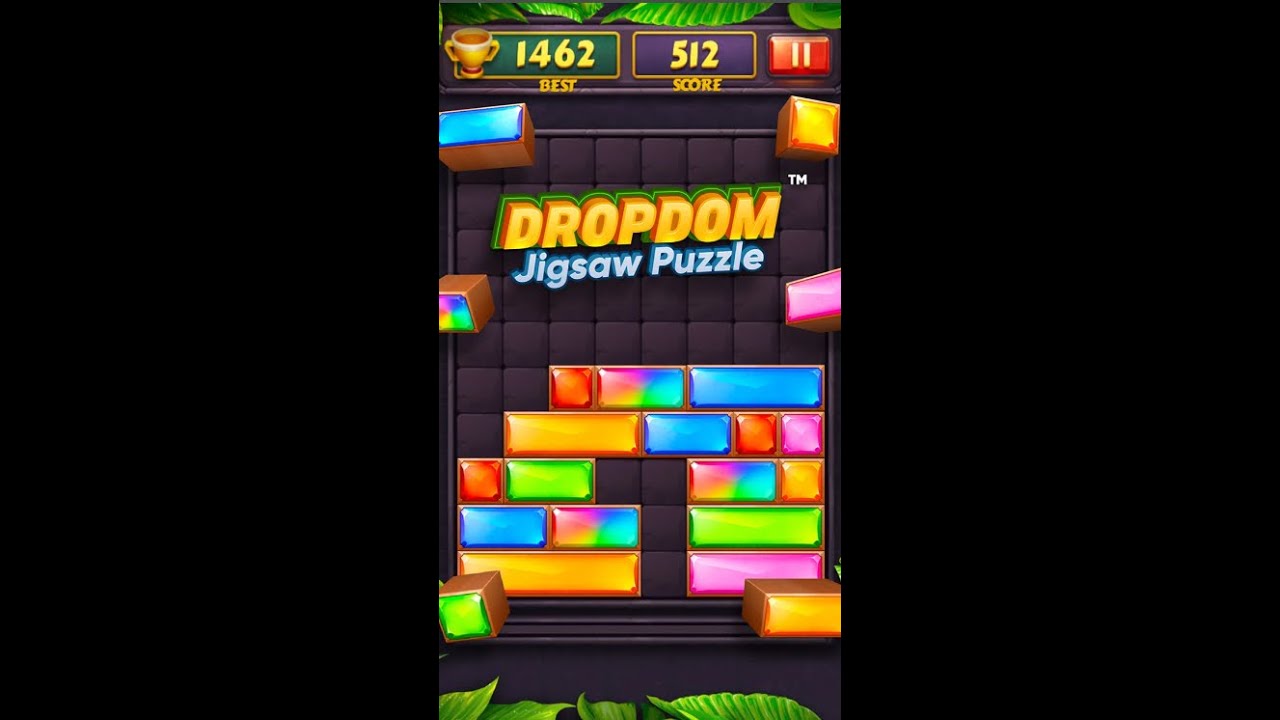 Puzzle Game: "Dropdom - Jewel Blast" Day #1 #shortsfeed #shortslive # ...