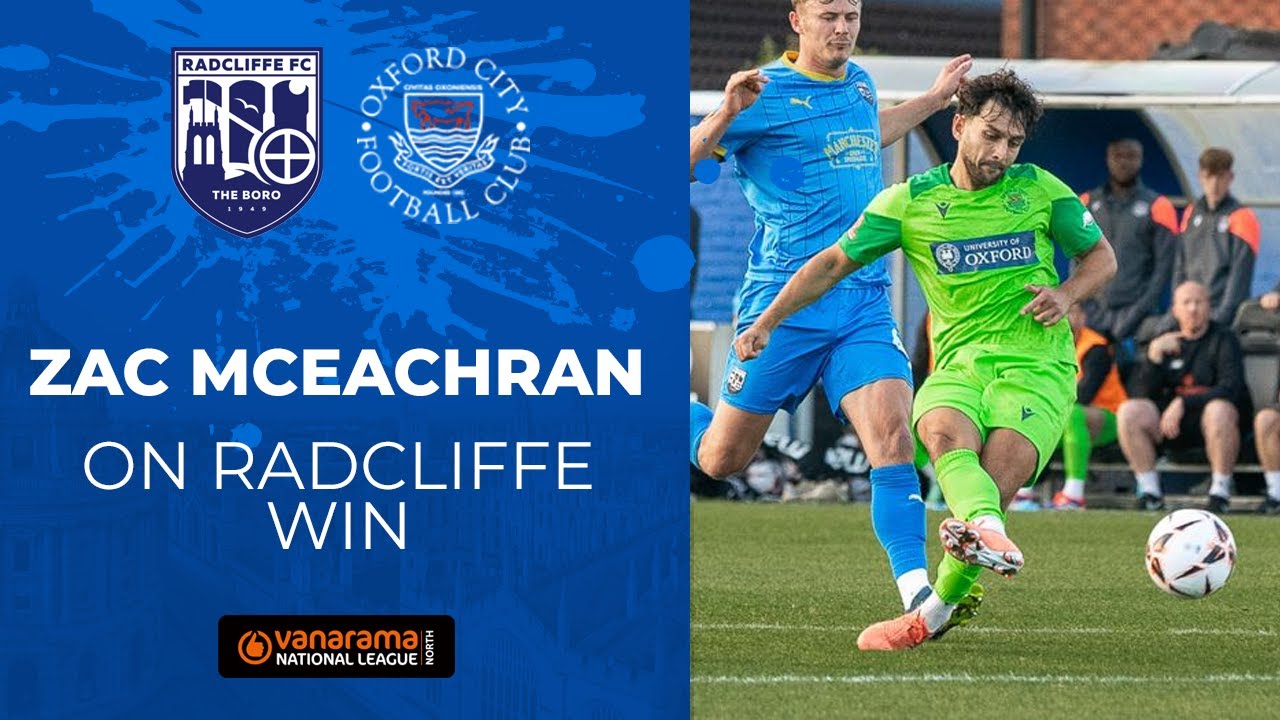 Zac McEachran on three points at Radcliffe - YouTube