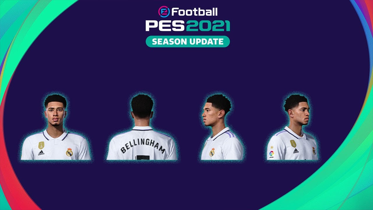 Bellingham Face 100% convertido do eFootball 2024 Compatível com todos ...