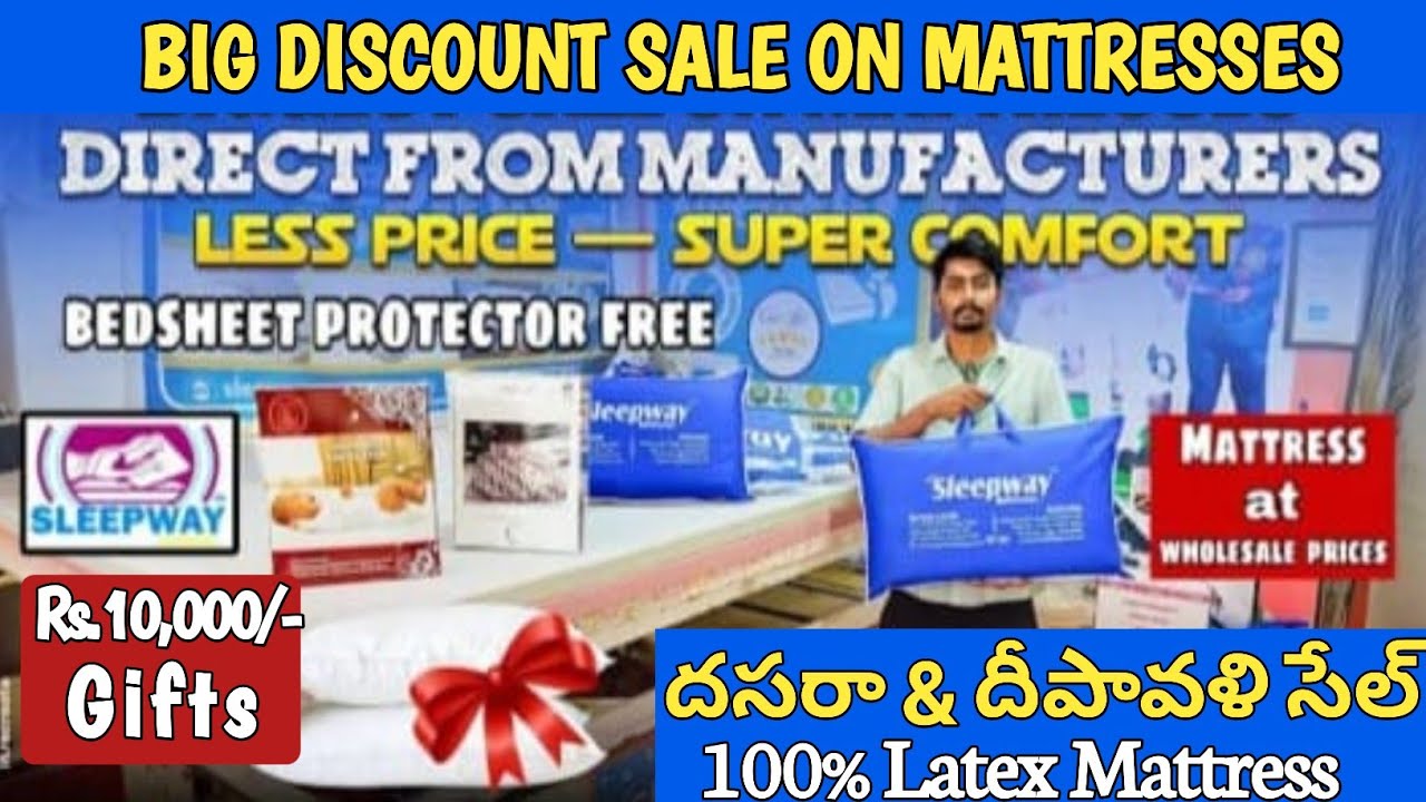 100% Original Latex Mattresses | దసరా & దీపావళి సేల్ | Direct From ...
