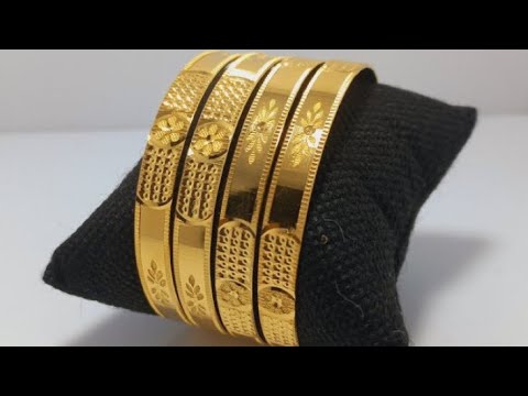 Latest gold patli bangles designs 👌|| gorgeous designer patli bangles 🤩 ...