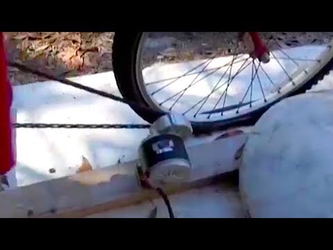 Bicycle Generator Easy 5 minute transformation for electric power - YouTube