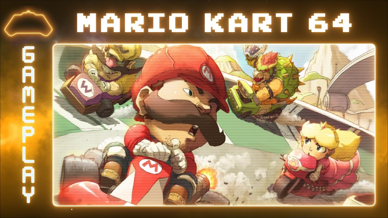 Mario Kart 64 - Press Start To Play Gameplay - YouTube