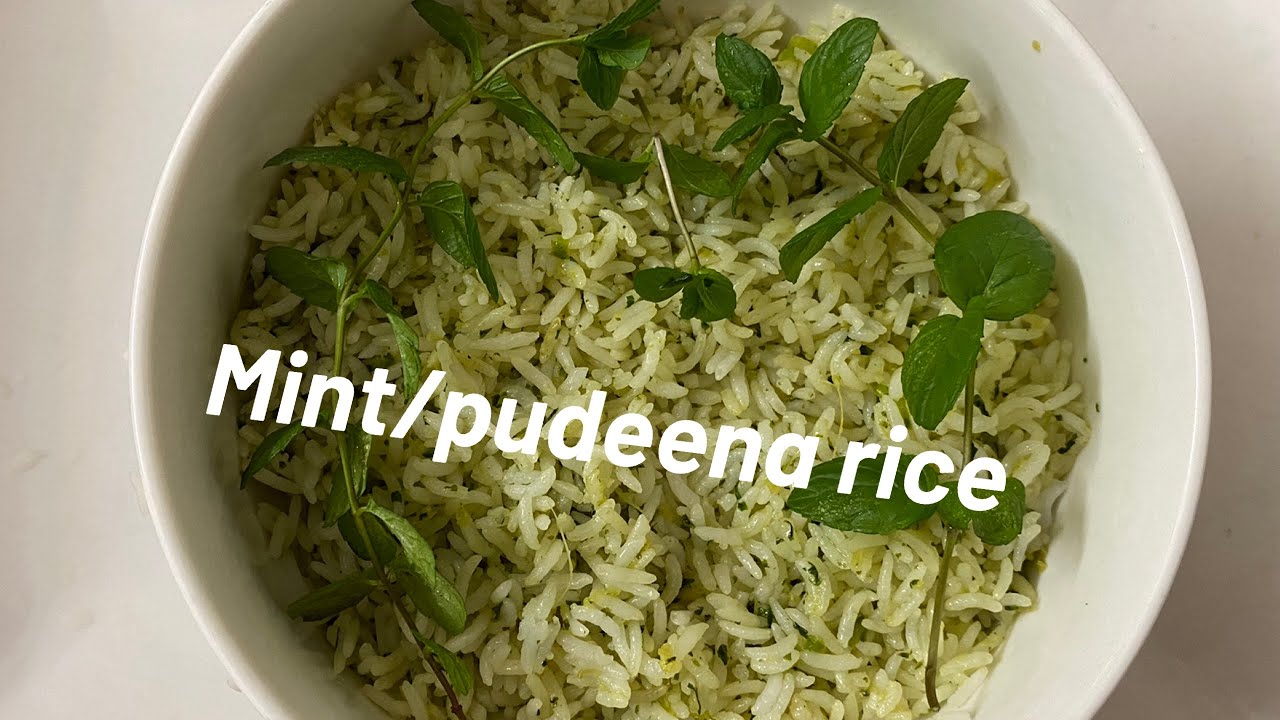Mint rice/ pudina rice - YouTube