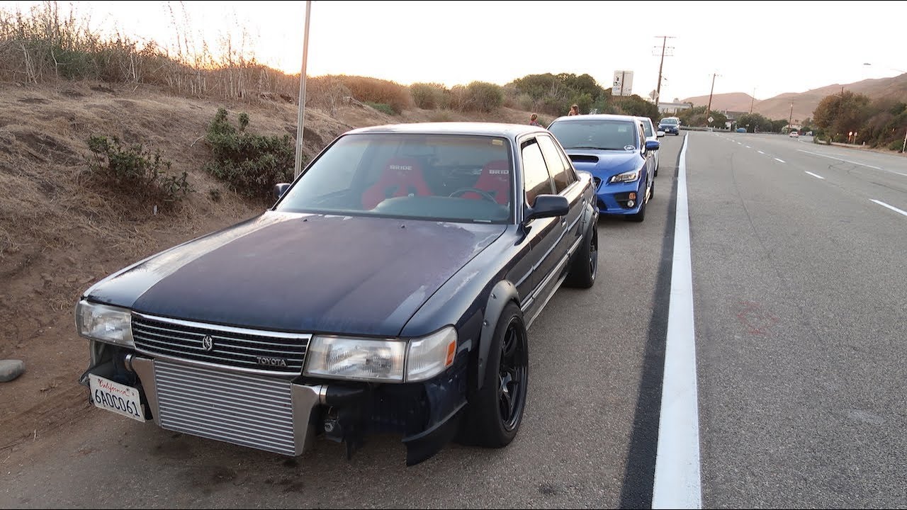 Saturday hangs with the 1JZ Swapped Drift Car - YouTube