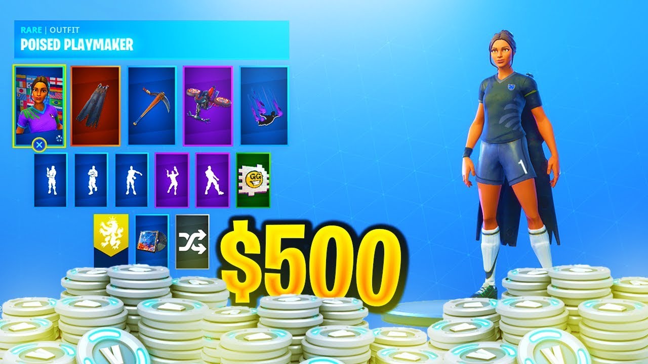 The STACKED $500 Fortnite Account! (Fortnite Locker SHOWCASE) - YouTube