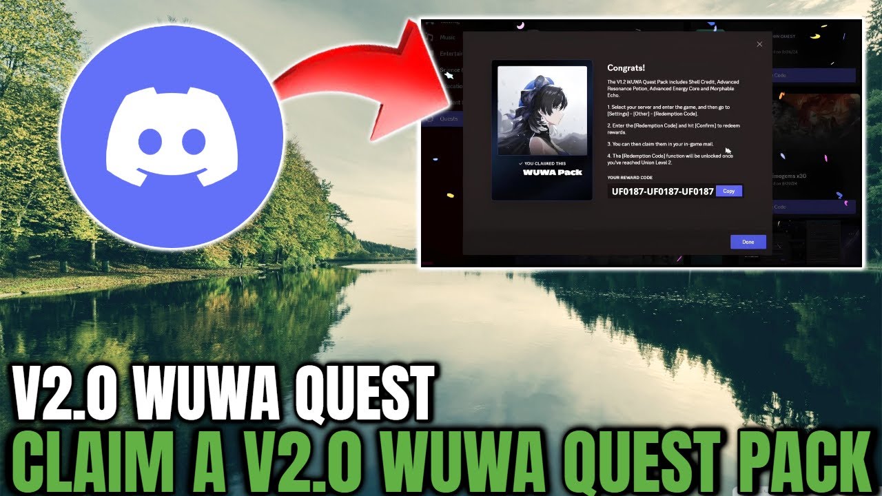 🔧 FREE DISCORD Claim a V2.0 WUWA Quest Pack - V2.0 WUWA QUEST | Promoted by Kuro Games - YouTube