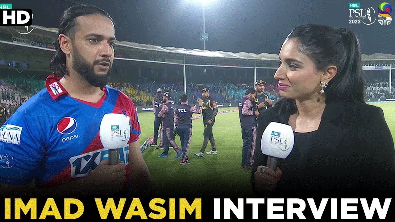 Imad Wasim Interview | Karachi Kings vs Peshawar Zalmi | Match 2 | HBL ...