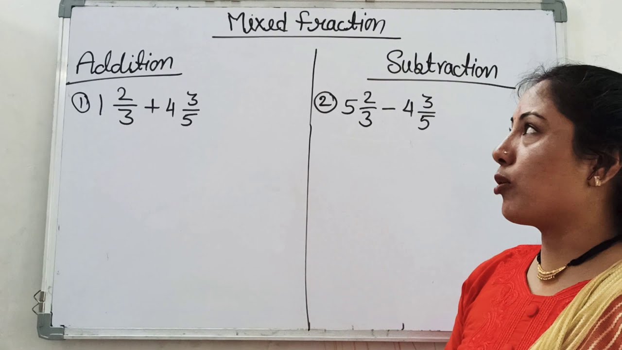 Fractions - Addition and Subtraction of Mixed Faction - YouTube
