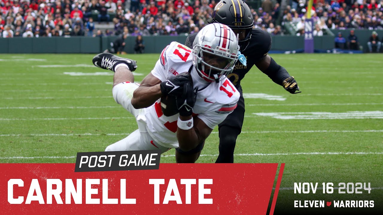 Carnell Tate recaps his big two-touchdown day against Northwestern ...