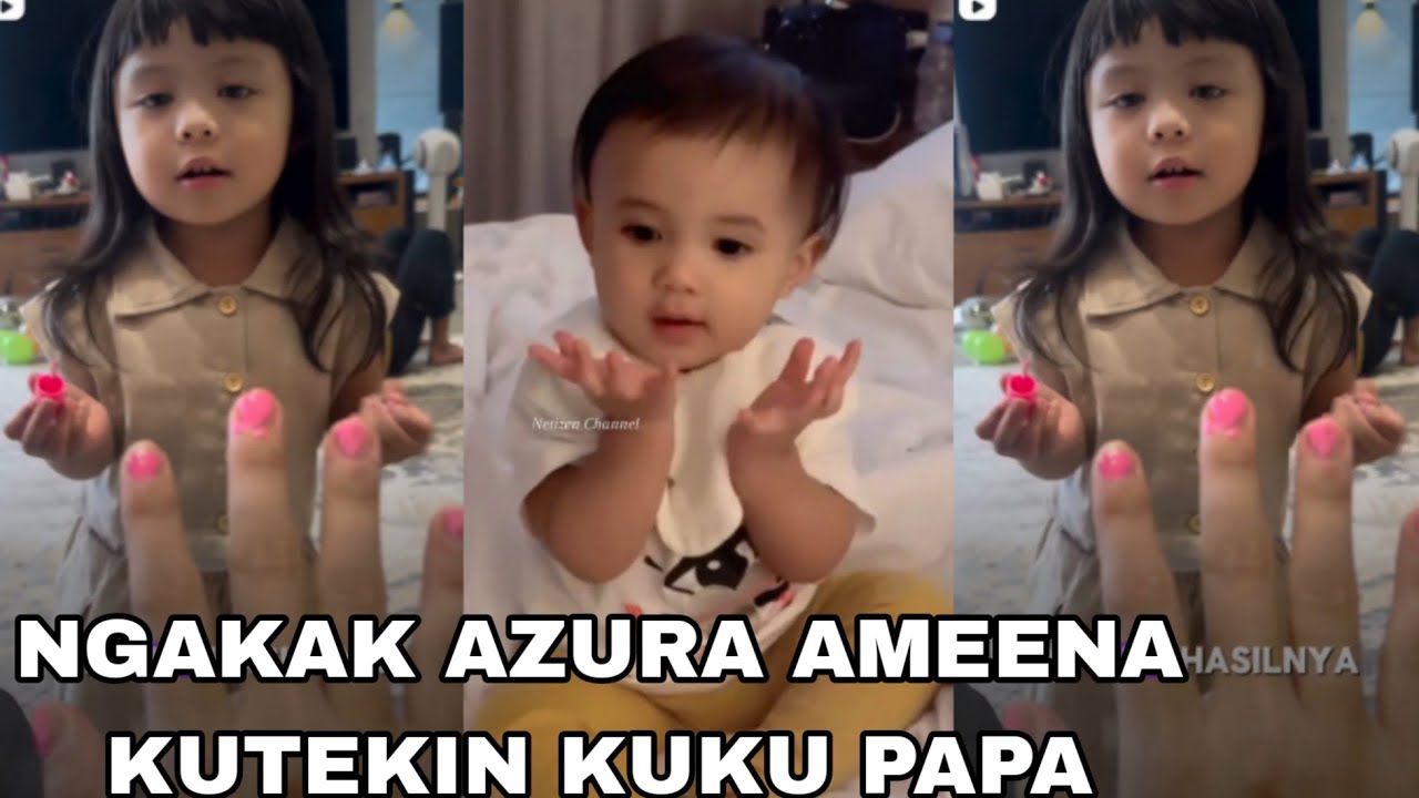 LUCUNYA AZURA AMEENA MALAM MINGGU KUTEKIN KUKU PAPA - YouTube