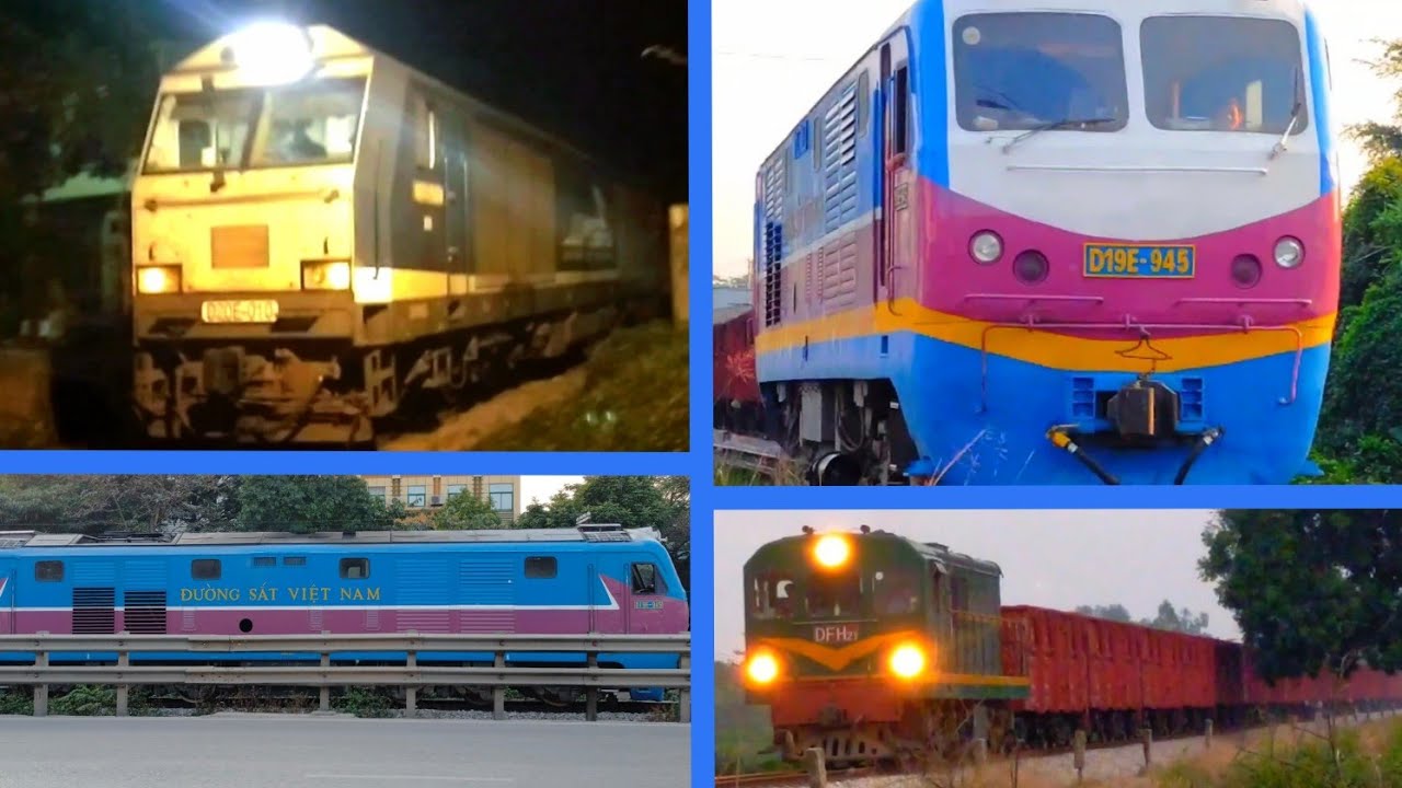 Những Đầu Máy D20E - D19E - D10H Thay Nhau Kéo Đoàn Tàu Hoả K2302 ( Ram ...