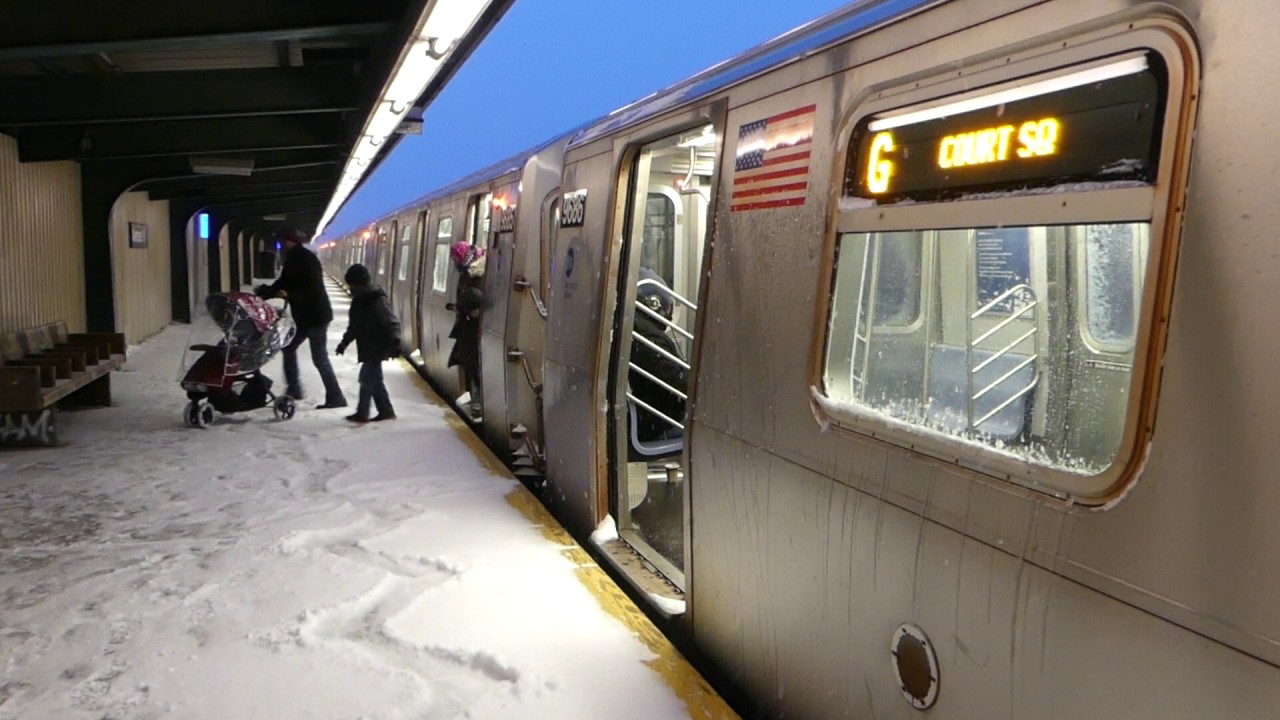 IND Culver Line: R160A-2 G Train (10 Cars) at Ave N-McDonald Ave ...