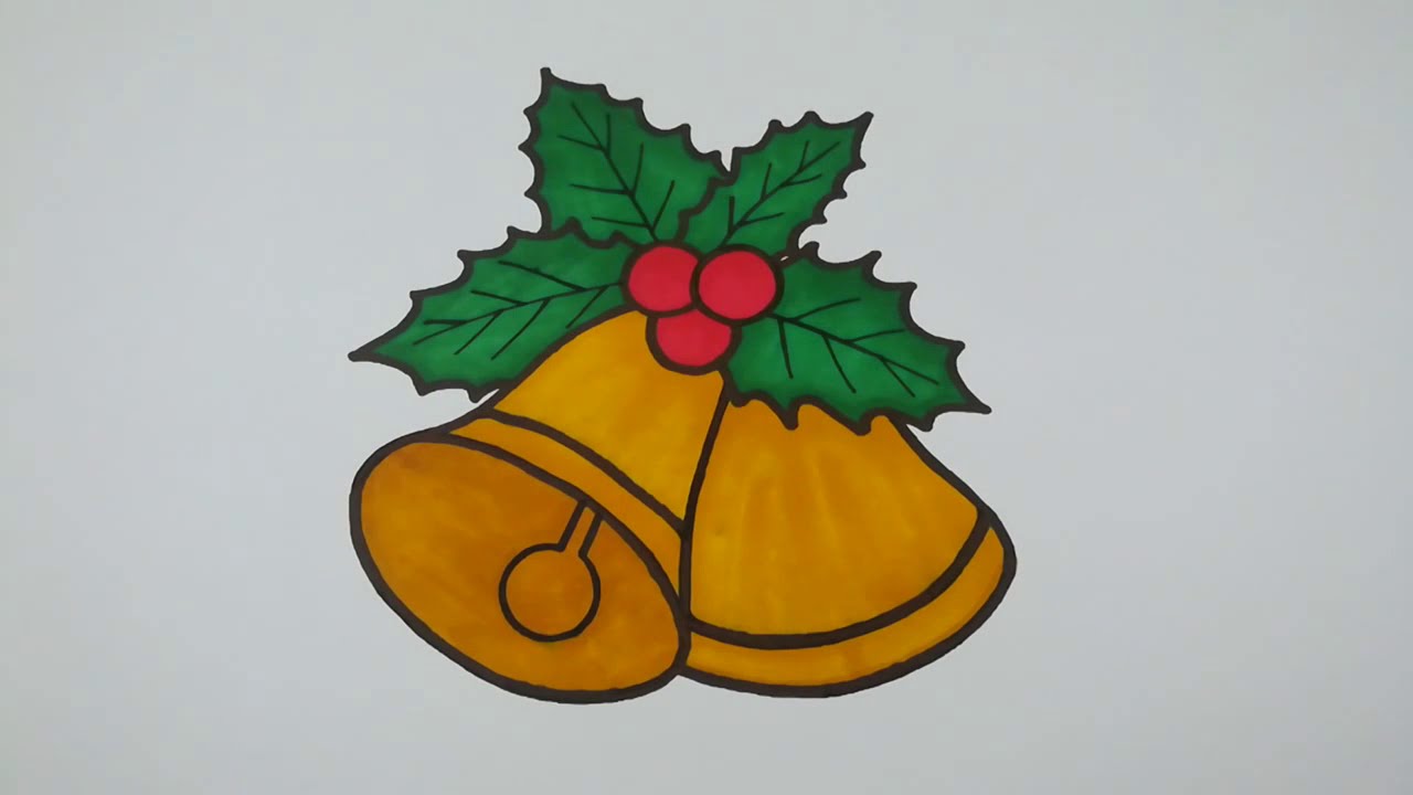 Drawing Christmas Bell Step by Step l How to Draw Christmas Bell - YouTube