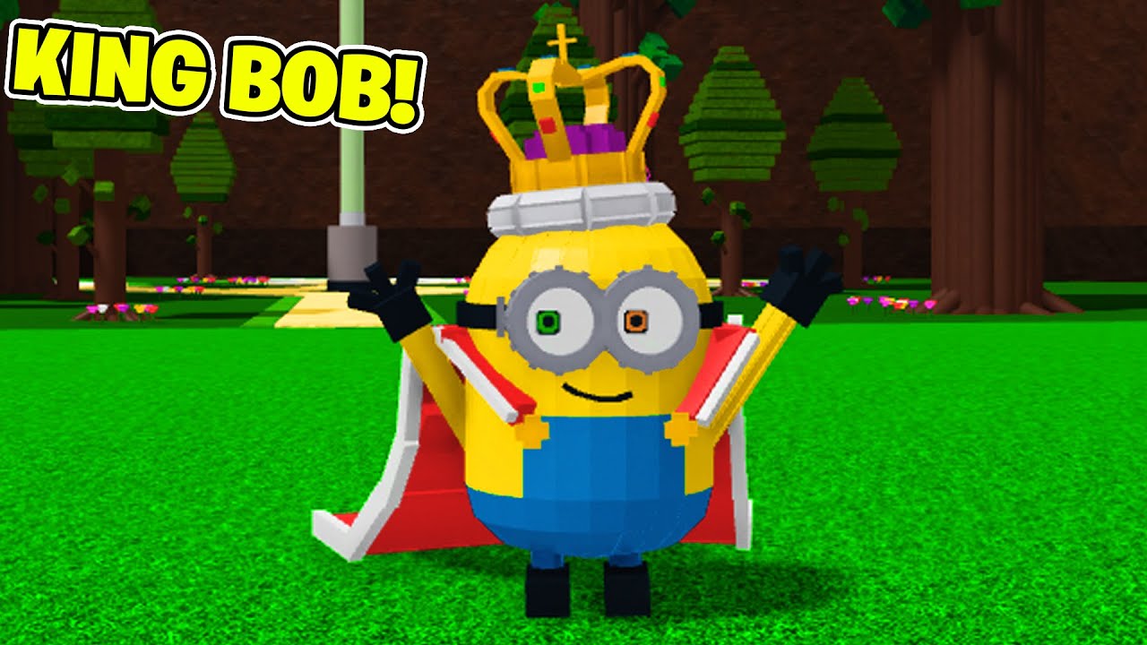 MINIONS King BOB Speed Build - Build A Boat For Treasure - YouTube