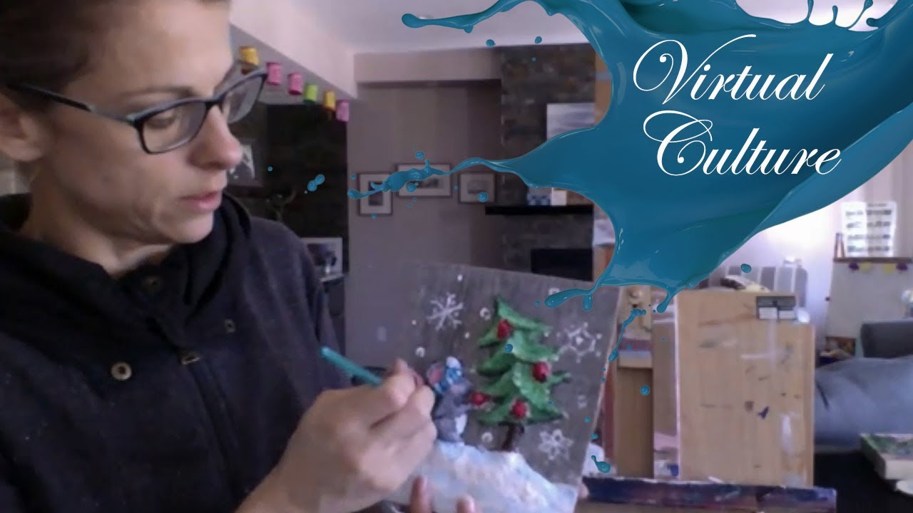 Virtual Culture: Winter Relief Sculpture Jennifer Stables Pt. 2 - YouTube