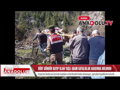 Dört gündür kayıp olan yaşlı adam kayalıklar arasında bulundu