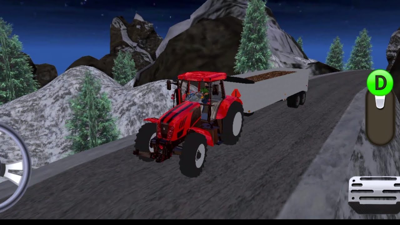 Tractor transport game new Heavy tractor trolley cargo farming ...