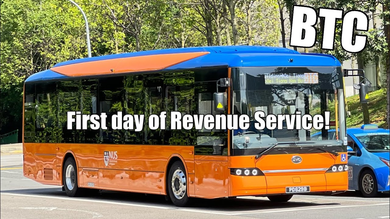 [NUS] BYD B12A03 3 Door's First Day of Revenue Service on NUS ISB ...