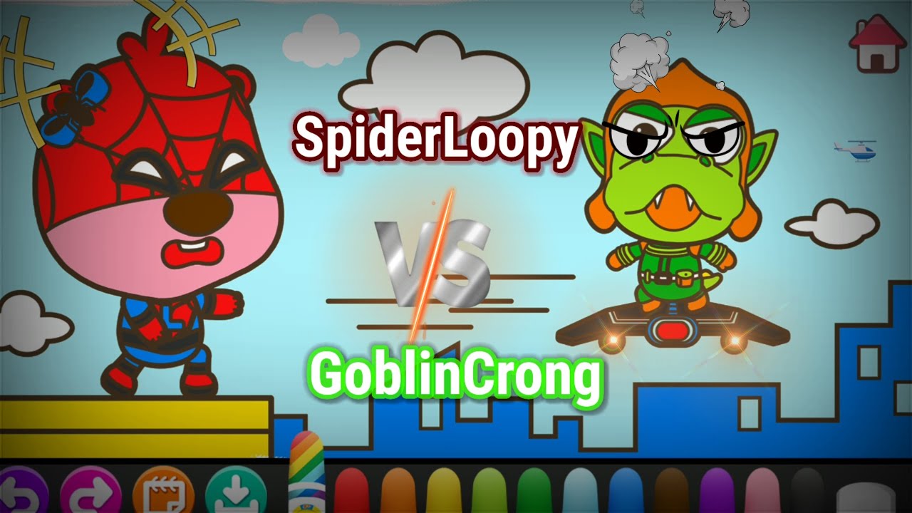 Mewarnai Loopy vs Crong untuk anak balita #pororo #coloring #kidsgames ...