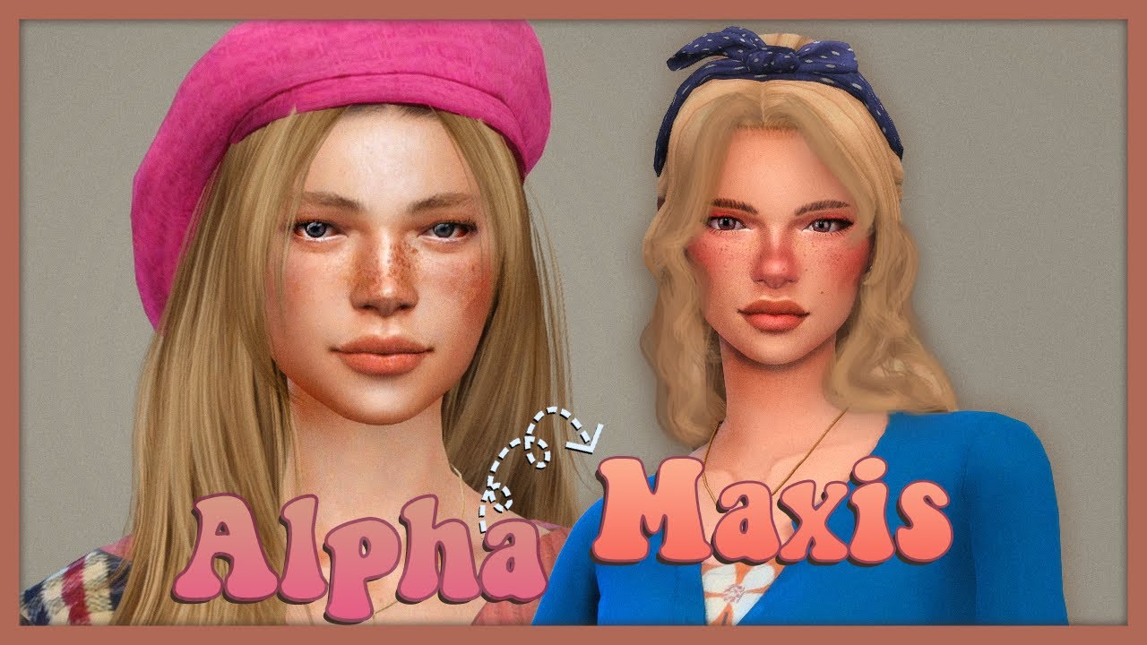 The Sims 4 CAS Makeover | Alpha to Maxis 🍓 - YouTube