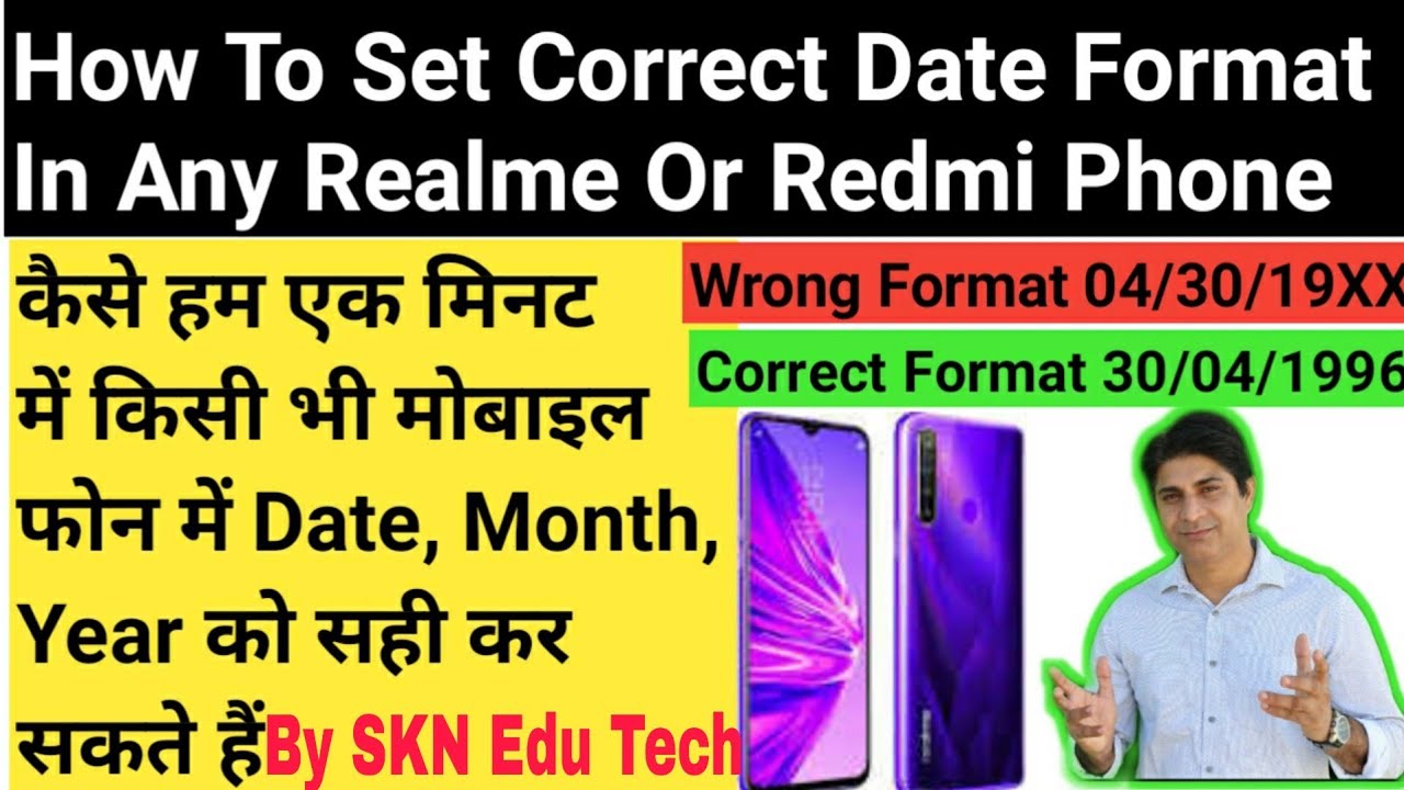 How To Correct Date Format In Any Realme Redmi Mobile Realme Phone How To Correct Date Format In Any Realme Redmi Mobile Realme Phone