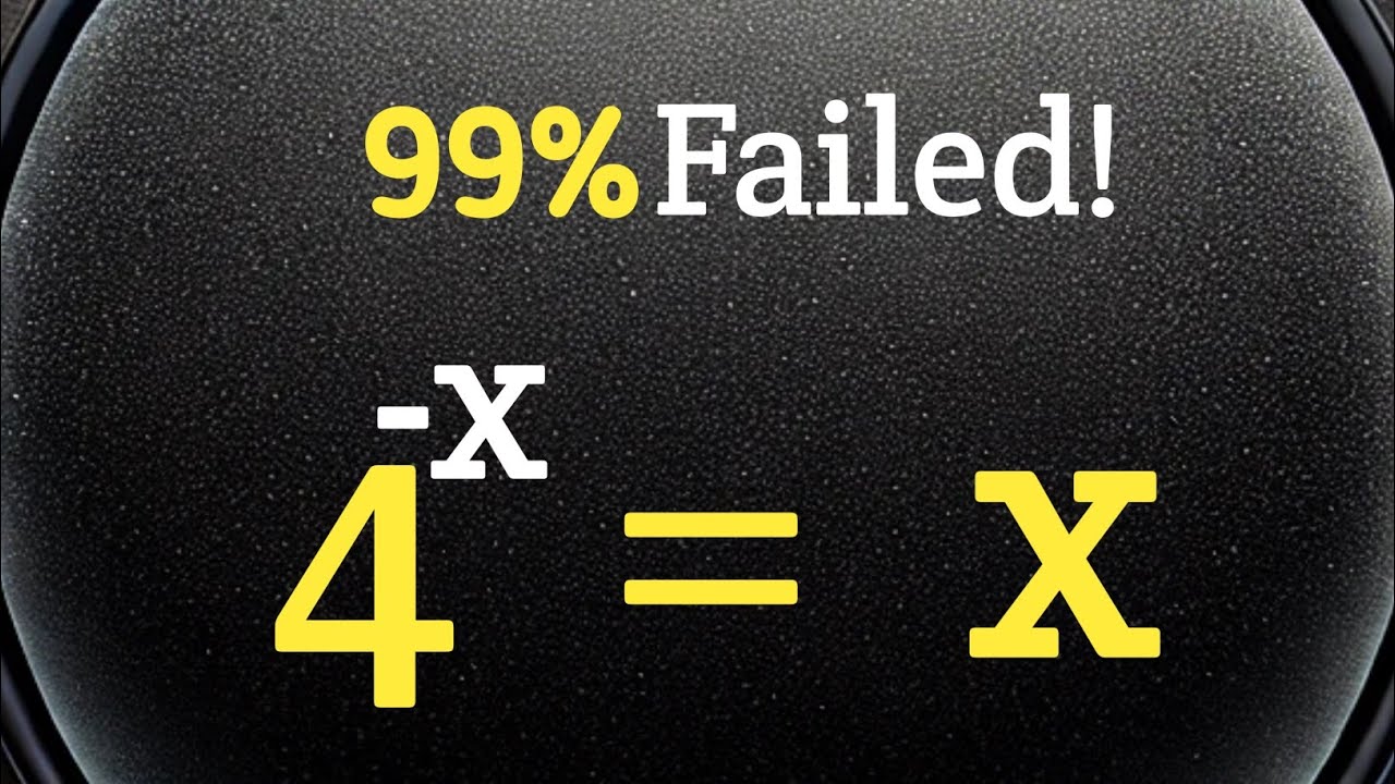 Hardest Math Olympiad Problem | Algebra | Maths - YouTube