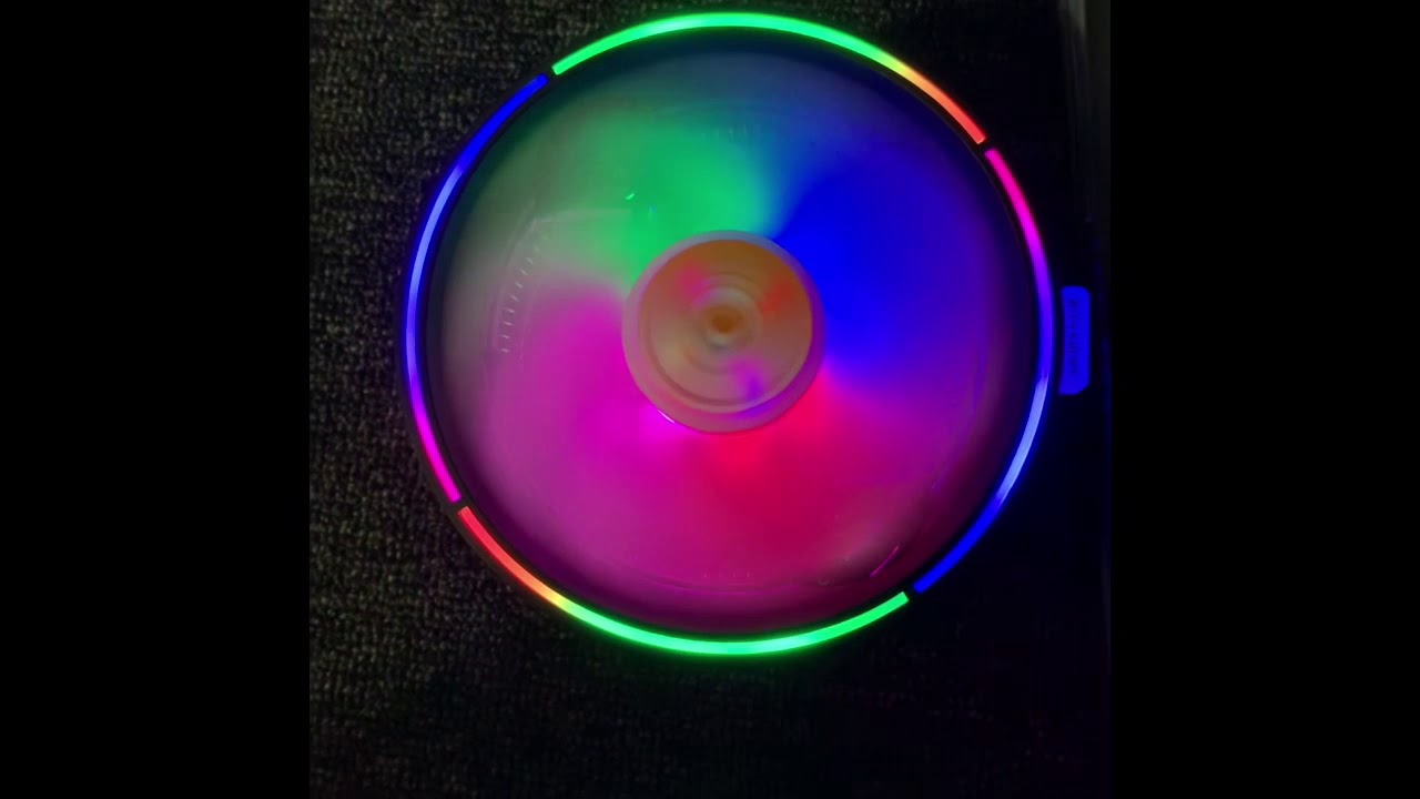 Golden field rgb processor cooling fan - YouTube