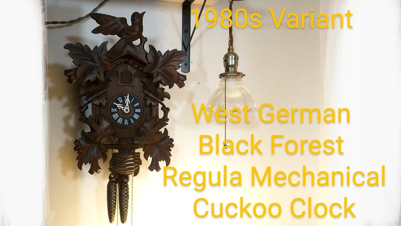 Black Forest Vintage 1980s Regula Mechanical West German Cuckoo Clock ...