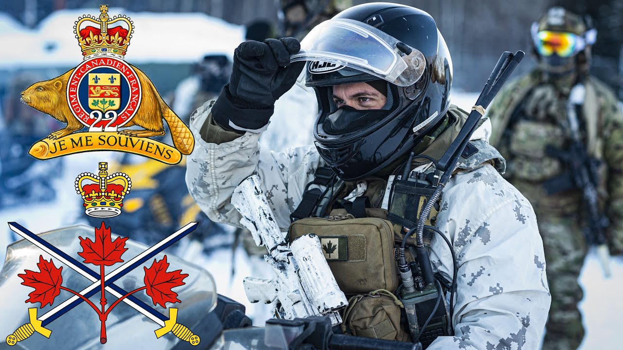 U.S. Special Forces and Canadian Army, Snow Mobile Reconnaissance (Eng ...
