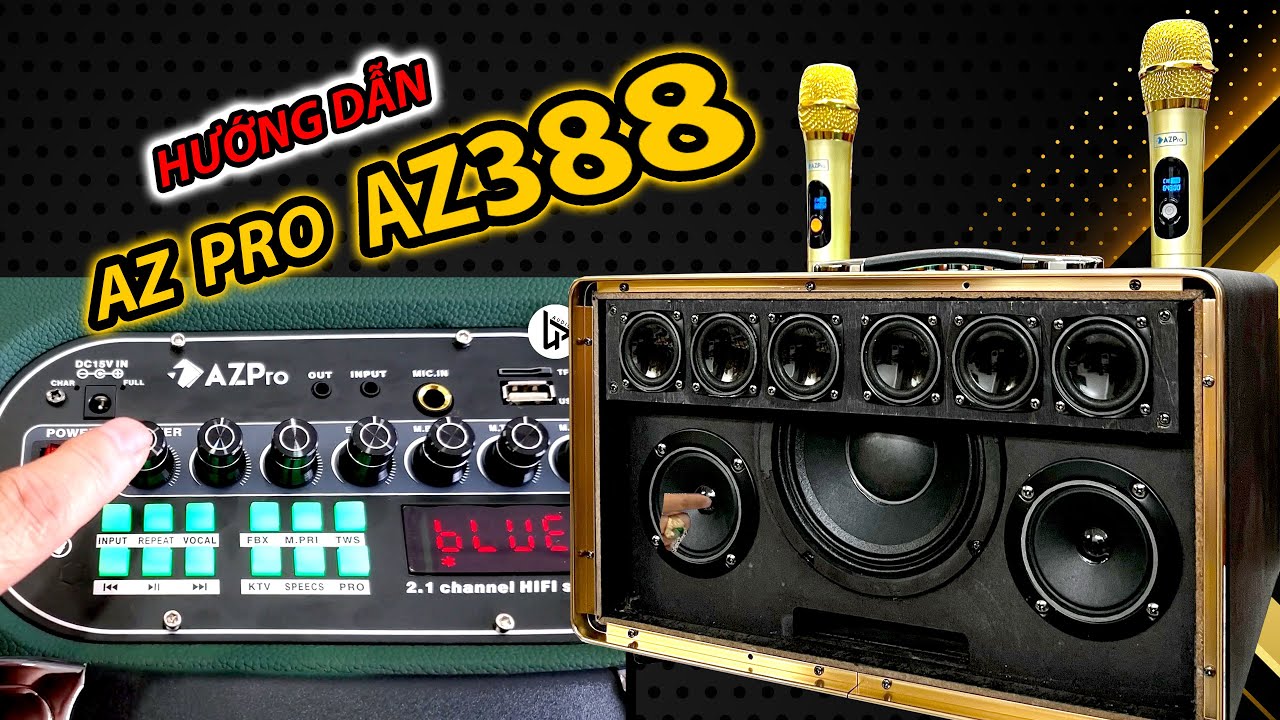 Hướng dẫn chỉnh AZpro AZ388 Karaoke Cực Hay - YouTube