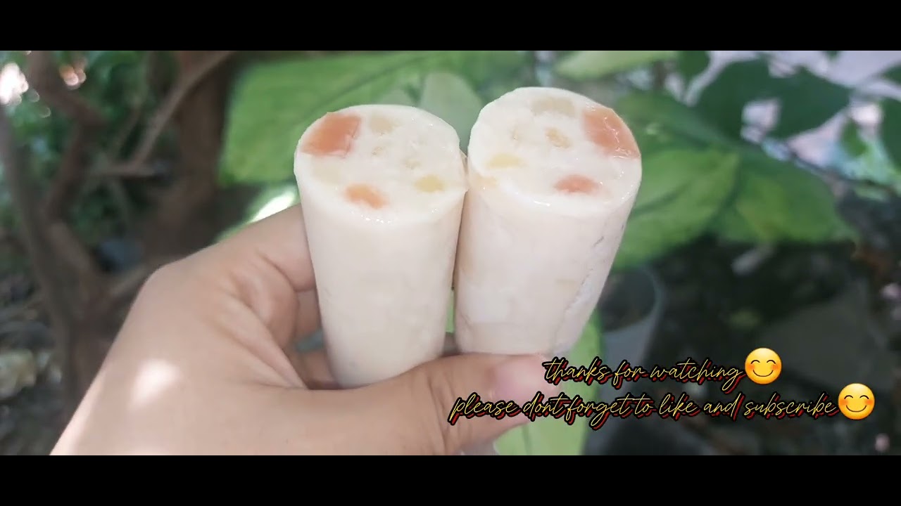 Fruit salad ice candy(smooth and delicious😋) - YouTube