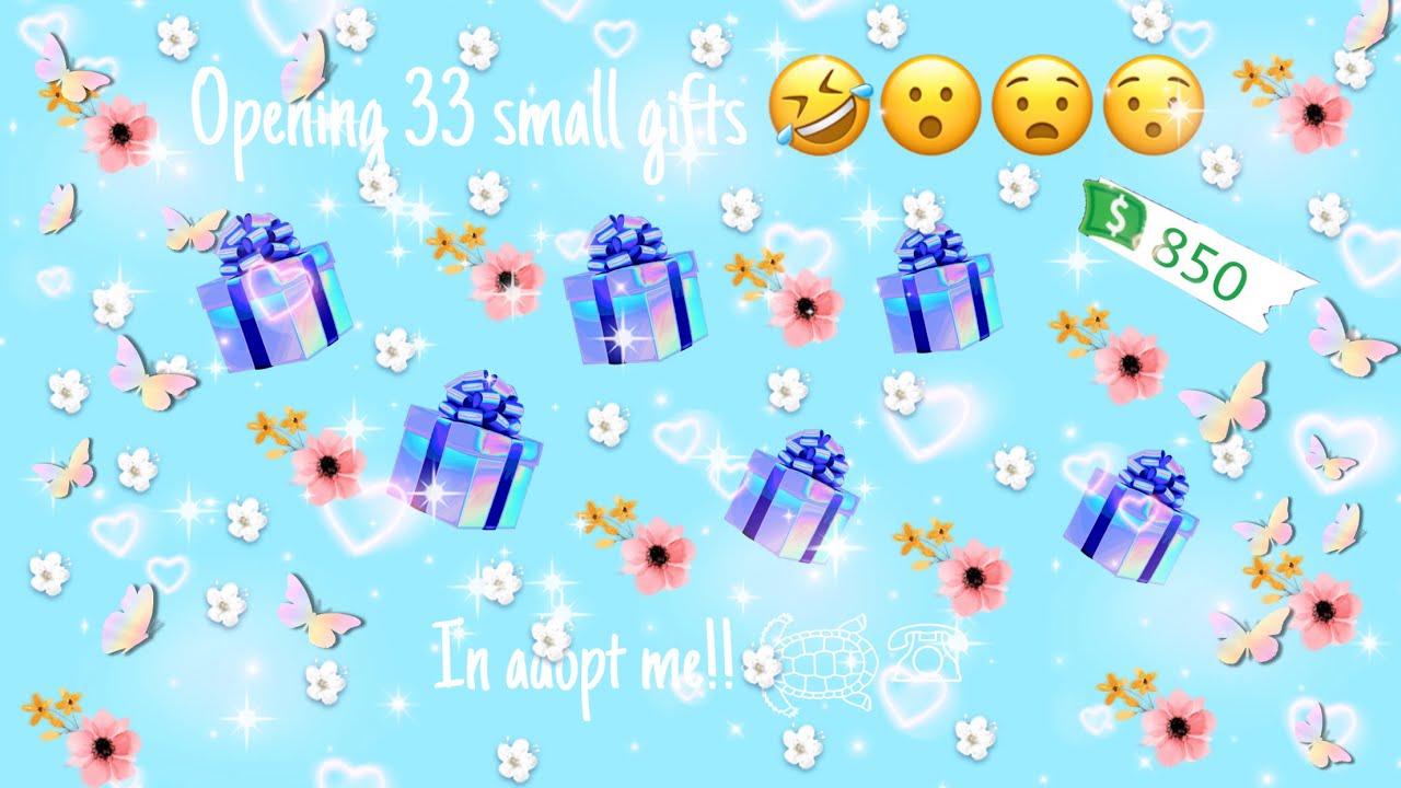 Opening 33 small gifts in adopt me!! 𓆉☏:3 // Genplaysroblox !! - YouTube