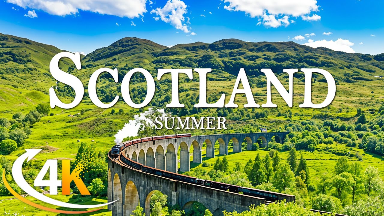 Scotland 4K Amazing Aerial Film - Meditation Relaxing Music - Natural ...