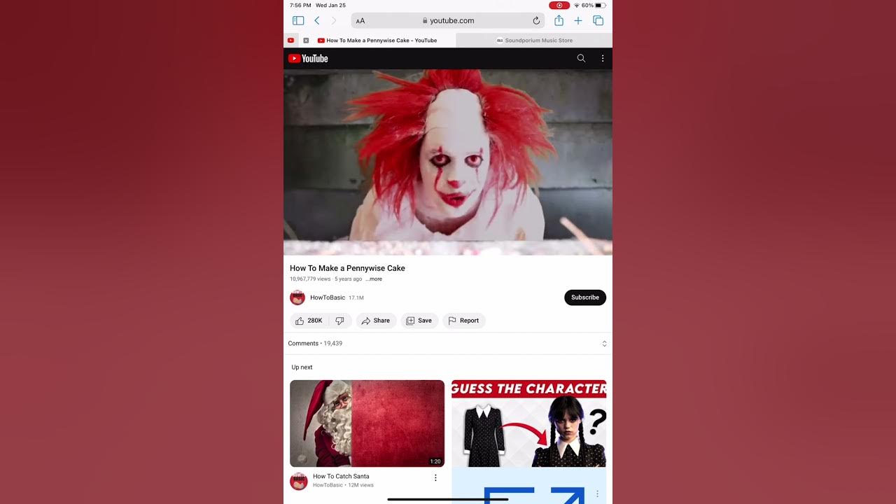 Pennywise chases howtobasic - YouTube