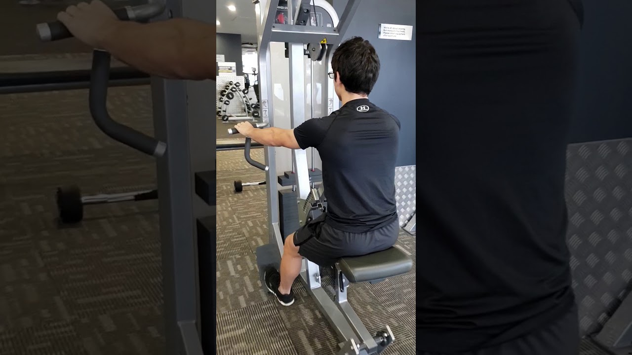 Wide Grip Seated Row Machine - YouTube