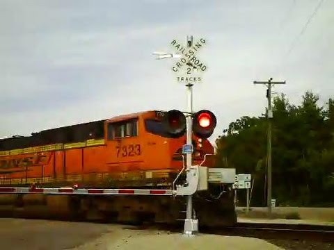 BNSF 7323 East Manifest Train (9-30-2014) - YouTube