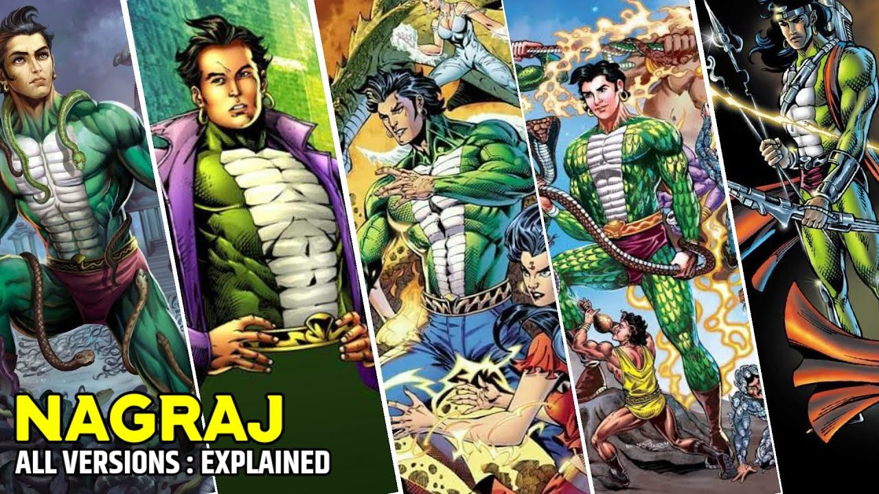 Indian superhero NAGRAJ | All Versions of Nagraj | Raj Comics ...