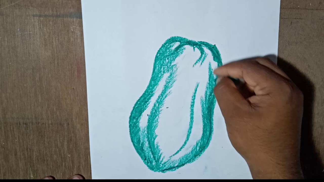 How to draw papaya step by step easy drawing|| - YouTube