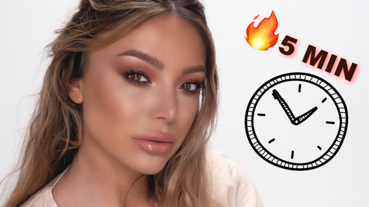 HOT SUMMER NIGHT EYESHADOW LOOK IN 5 MIN - Dilan Sabah - YouTube