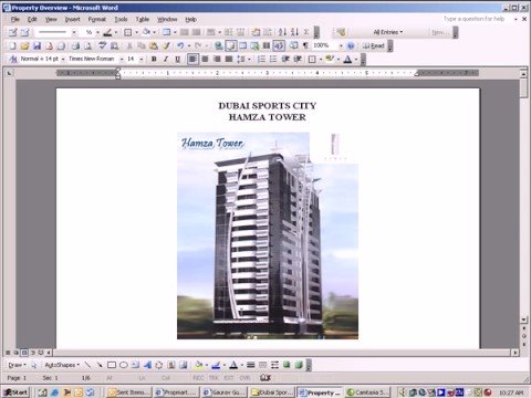 Hamza Tower At Dubai Sport City - YouTube